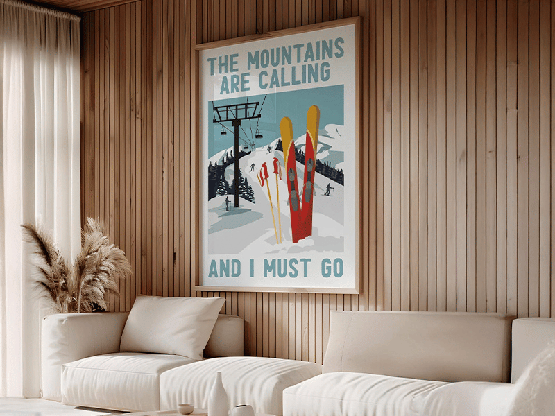 Retro Ski Posters - Vintage Winter Wall Art – Jade Forest Shop