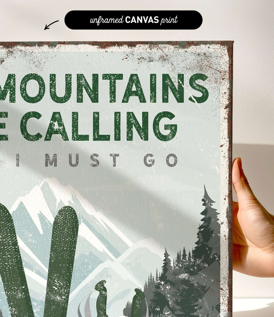 Mountains Are Calling Sign - Jade Forest Shop Vintage Decor
